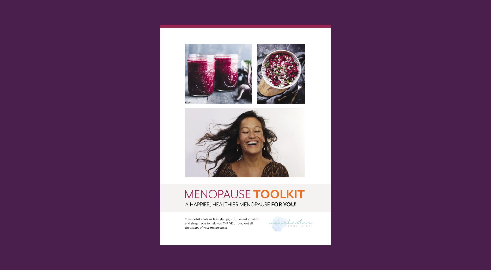 Editorial design services for Manchester Stress Institute
