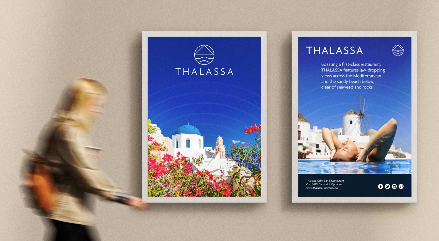 Brand identity and graphic design services for Thalassa