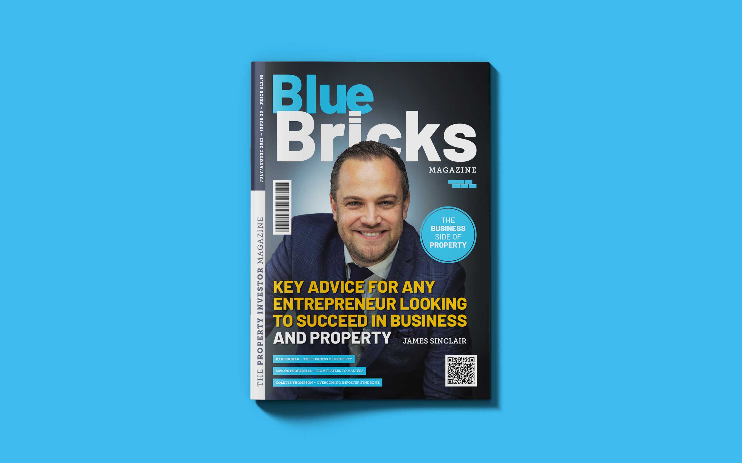 Magazine and print design services for Blue Bricks Magazine