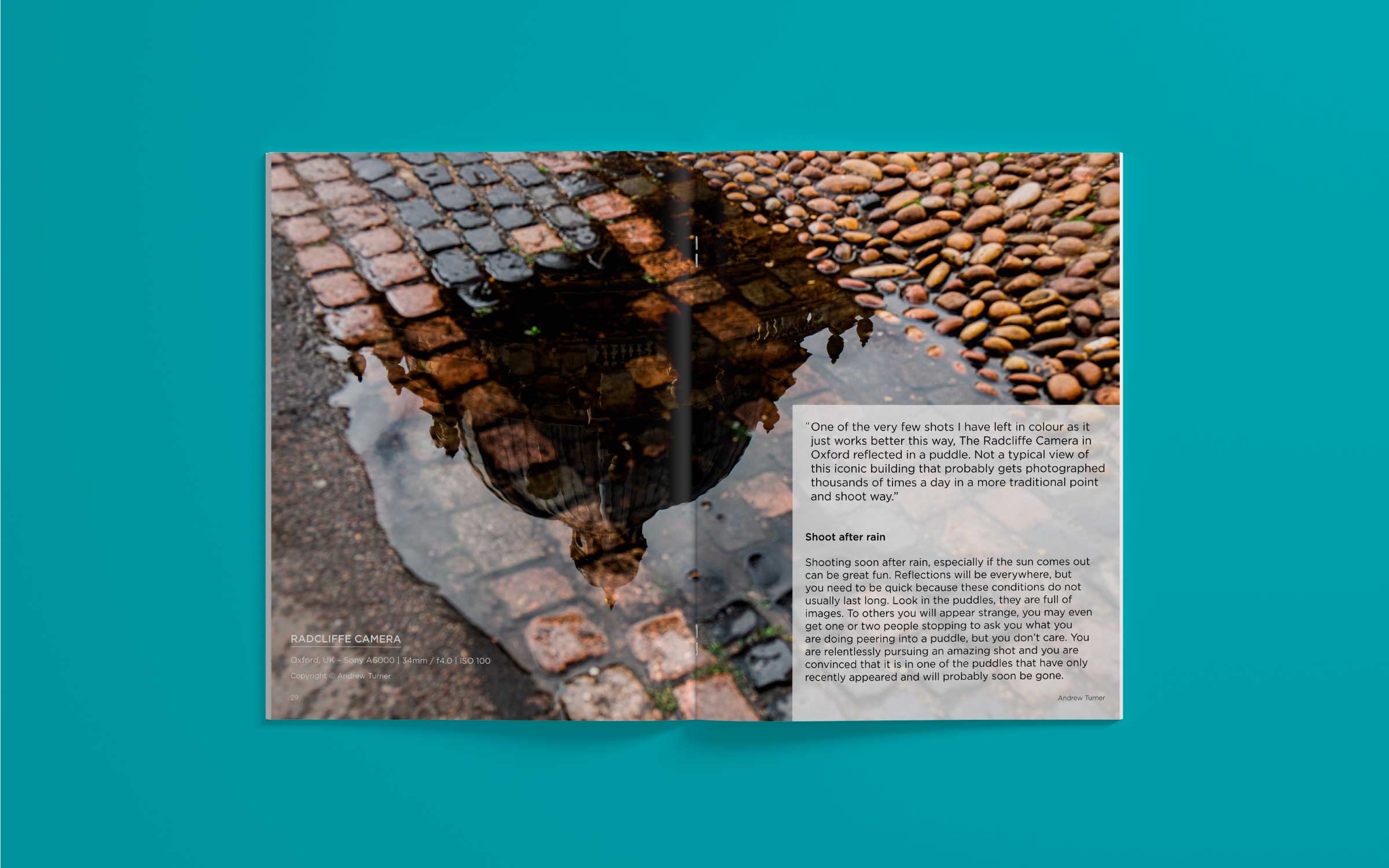 E-book design for a guide to shooting great street photography